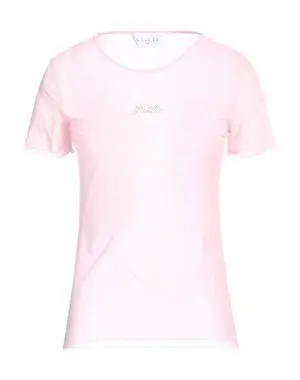 GAËLLE PARIS Tulle Crewneck Short Sleeve Top