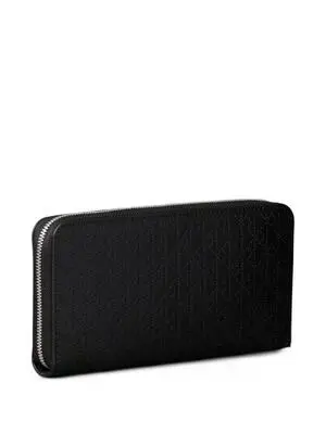 Calvin Klein Perforated-monogram Zip-around Wallet
