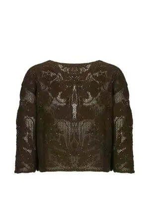 KANGRA Embellished Embroidered Cardigan