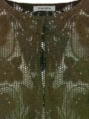 KANGRA Embellished Embroidered Cardigan