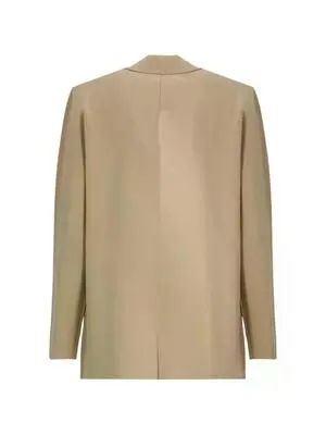 KANGRA Single-breasted Blazer With Patch Pockets - Neutrals