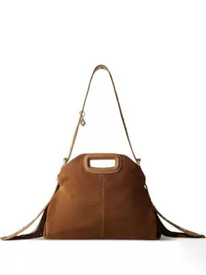 Maje Miss M Fringed Shoulder Bag - Brown