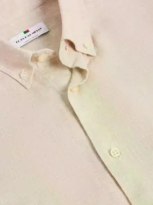 LOJA DAS MEIAS Button-down Collar Long-sleeve Shirt - Neutrals