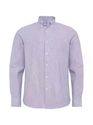LOJA DAS MEIAS Button-down-collar Striped Shirt