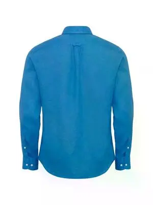 LOJA DAS MEIAS Button-down Collar Shirt - Blue