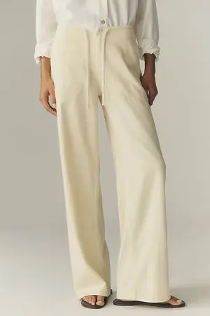 DL1961 Sienna Aura Drawstring Low-slung Wide-leg Jeans - Prosecco