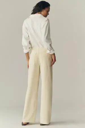 DL1961 Sienna Aura Drawstring Low-slung Wide-leg Jeans - Prosecco