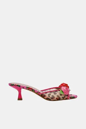 Betsey Johnson Lambert 3d Floral Embellished Heeled Mules