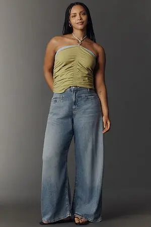 PILCRO Mid-rise Wide-leg Jeans