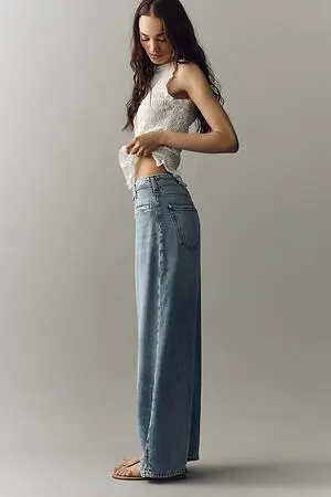 PILCRO Mid-rise Wide-leg Jeans