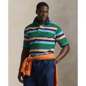 Ralph Lauren Striped Mesh Polo Shirt