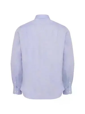 LOJA DAS MEIAS Spread-collar Long-sleeve Shirt - Blue