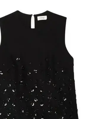 OTTOD'AME Sequin Embellished Sleeveless A-line Dress