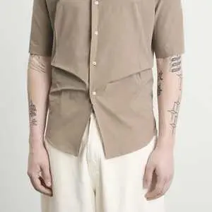 JIL SANDER Short Sleeve Boxy Fit Shirt