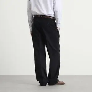 LE PERE Pleated Cotton Trousers