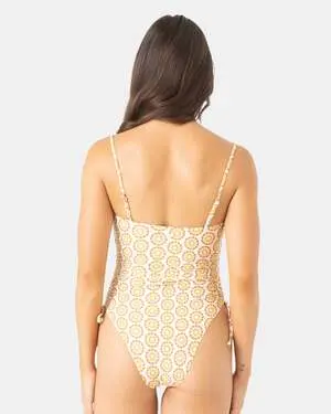 Roxy Sunshine State Of Mind Adjustable Side Tie One Piece