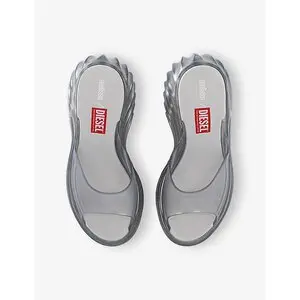 Melissa X Diesel Quantum Jelly Platform Sandals - Transparent