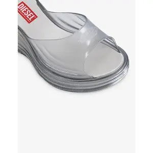 Melissa X Diesel Quantum Jelly Platform Sandals - Transparent