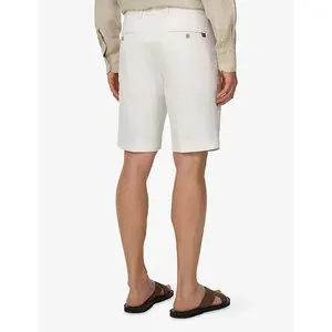 Boggi Milano Pleated Front Stretch Cotton-blend Shorts
