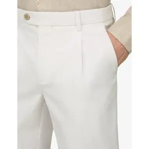 Boggi Milano Pleated Front Stretch Cotton-blend Shorts