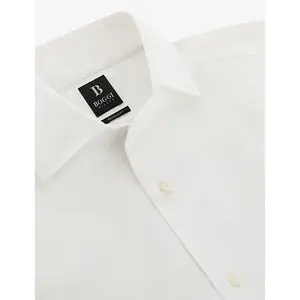 Boggi Milano Long-sleeved Regular-fit Linen Shirt