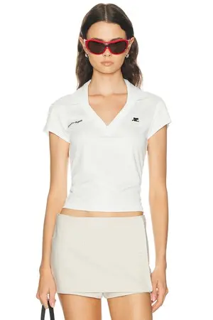 Courreges Printed Performance Tops For Women