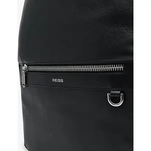 REISS Carson Leather Backpack
