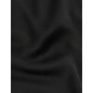 REISS Rian Silk-front Woven Vest - Black