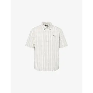 Fred Perry Checked Cotton Seersucker Shirt