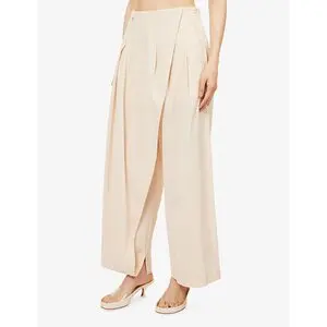 Issey Miyake Looped Wrap-front Woven Trousers