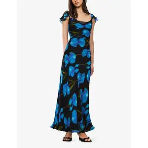 RO&ZO Imola Floral Print Maxi Dress