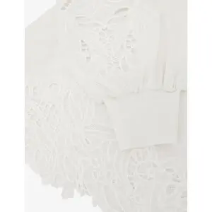 REISS Rae Broderie-anglaise Woven Blouse