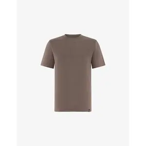 Boggi Milano Crewneck Stretch Pima Cotton T-shirt - Mud