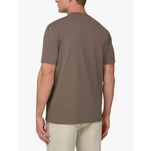 Boggi Milano Crewneck Stretch Pima Cotton T-shirt - Mud