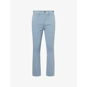 7 For All Mankind Luxe Performance Regular Slimmy Straight Cotton Chinos - Sateen Cloud