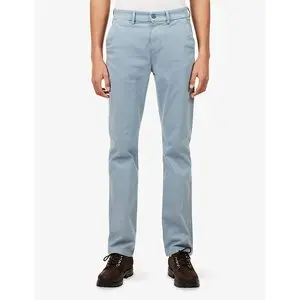 7 For All Mankind Luxe Performance Regular Slimmy Straight Cotton Chinos - Sateen Cloud