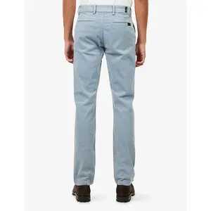 7 For All Mankind Luxe Performance Regular Slimmy Straight Cotton Chinos - Sateen Cloud