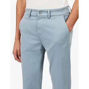 7 For All Mankind Luxe Performance Regular Slimmy Straight Cotton Chinos - Sateen Cloud