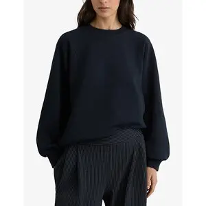REISS Charlie Crewneck Cotton-blend Sweatshirt