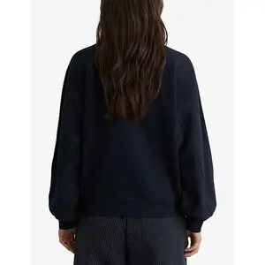 REISS Charlie Crewneck Cotton-blend Sweatshirt