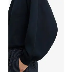 REISS Charlie Crewneck Cotton-blend Sweatshirt