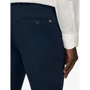 Boggi Milano Pleated Front Straight Leg Stretch Cotton Blend Shorts
