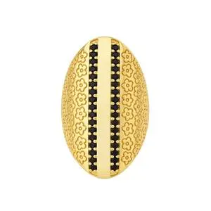 OGÉ JEWELRY 18k Gold Vermeil Eclipse Flower Ring With Black Onyx - Gold/black