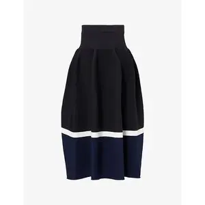 CFCL Pottery Gathered Knitted Midi Skirt