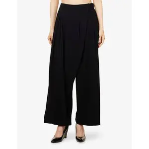 Issey Miyake Looped Wrap-front Woven Trousers