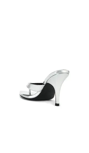 Femme La Tokyo Metallic Thong Heeled Sandals