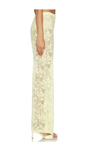 Amanda Uprichard Mariko Lace Trousers - Yellow