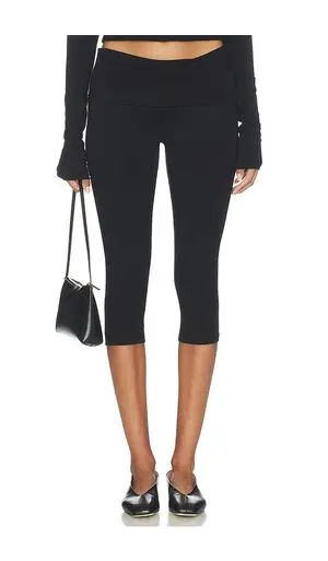 Eterne Foldover Capri Legging In . Also