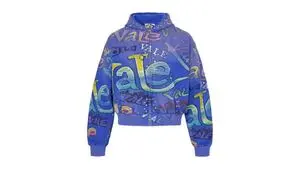 VALE FOREVER Iceberg Zip Up Hoodie - Blue