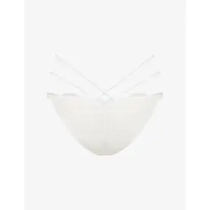 Agent Provocateur Halley Satin And Lace Briefs